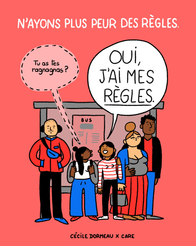 Lutter contre la précarité menstruelle | ONG CARE France
